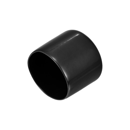 4pcs Rubber End Caps 35mm ID Vinyl Round Tube Bolt Cap Cover Black ...