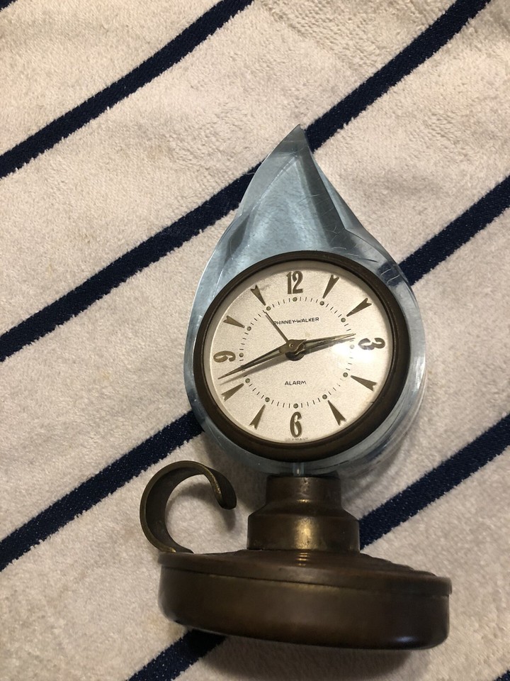 50's Phinney Walker Alarm Lucite Flame Chamberstick Jeweled German ...