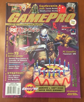 GAMEPRO Issue 100 Jan 97 Magazine January 1997 Strategy Guides Tomb ...
