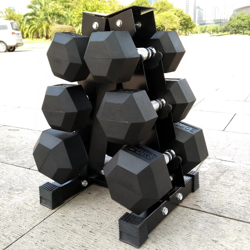 Solid Cast Iron Hexagonal Dumbbell Set,Hexagonal Dumbbell,Fitness Set ...