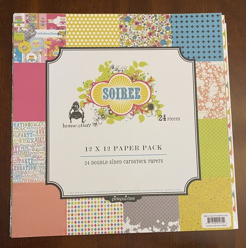 PINK PAISLEE "SOIREE" 12X12 PAPER PACK 24 DOUBLE-SIDED SHEETS - Rich ...