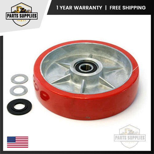 Pallet Jack Steer Wheel Assy for Wesco 272748 8” Diameter Ultra-Poly ...