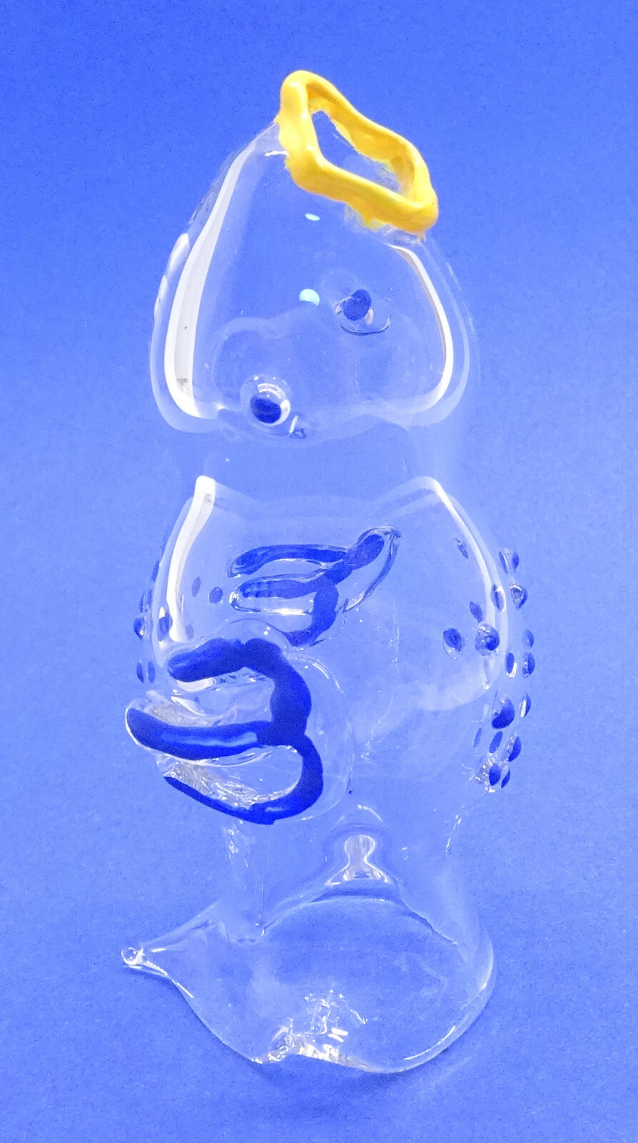 Unique Glassy Designs Blown Glass Bluebird Pie Bird Funnel Vent | eBay