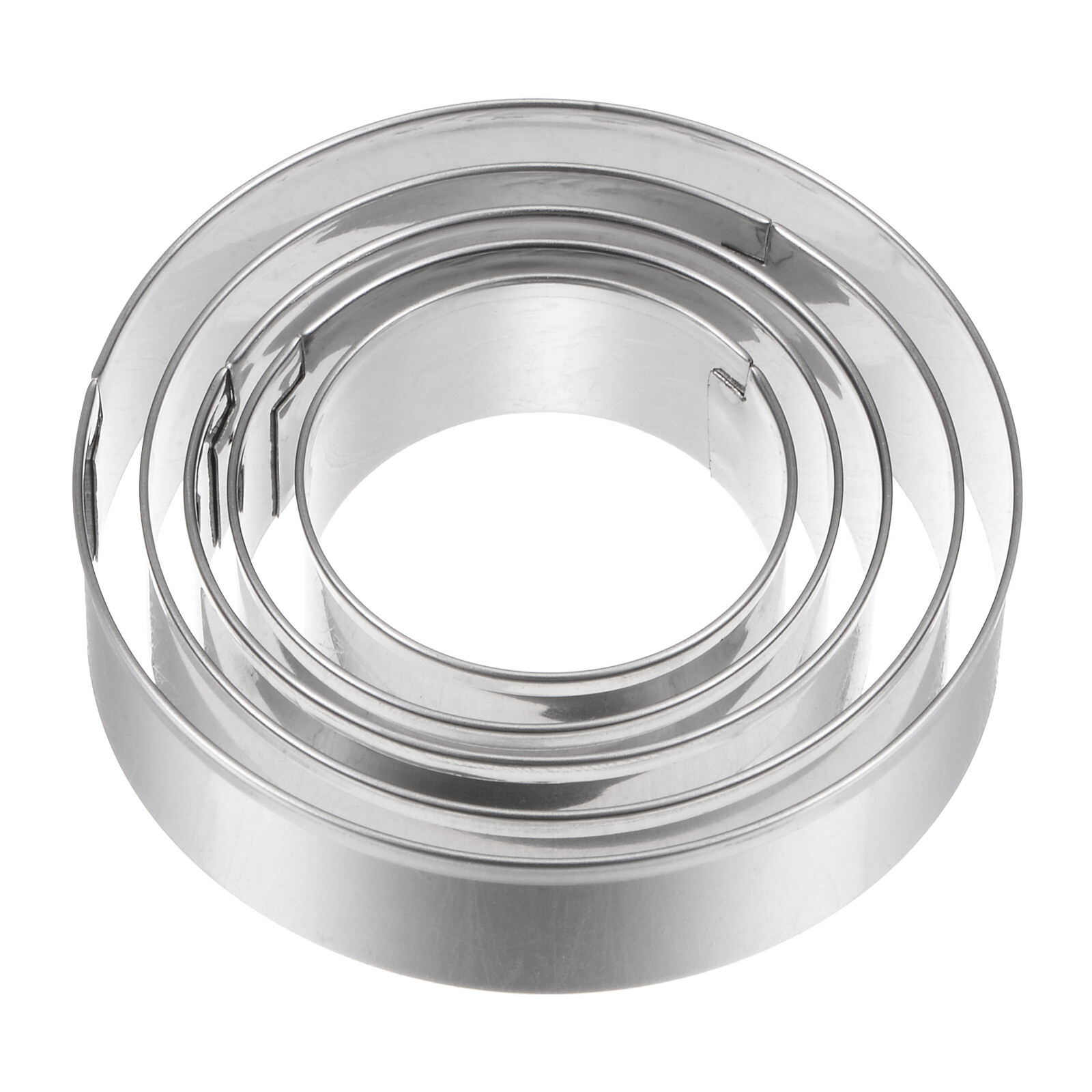5pcs Cookie Cutters, Round Shaped Stainless Steel Biscuit Cookie Cutter ...