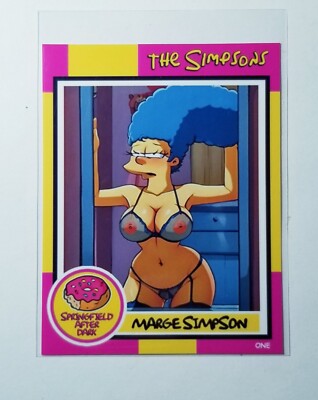 SPRINGFIELD AFTER DARK CUSTOM NOVELTY ART CARD MARGE SIMPSON 9 | eBay