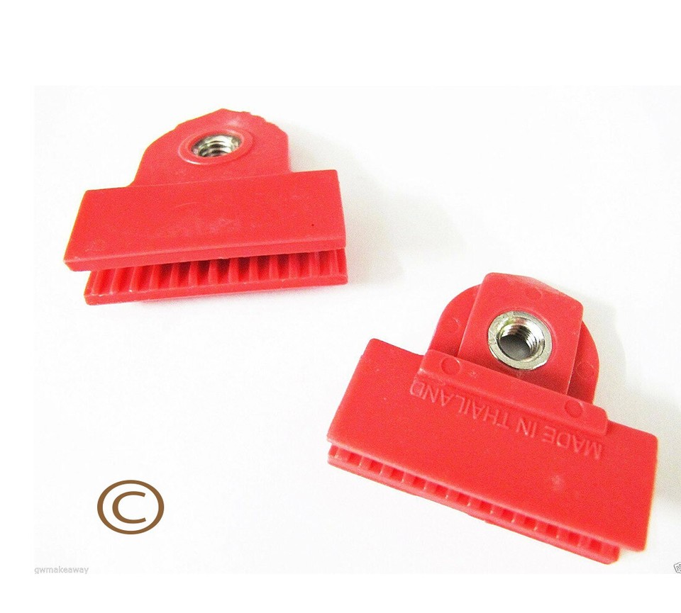 2x Red Door Glass Window Track Clips Pair Fits Toyota Tacoma Camry ...