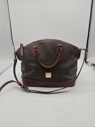 Dooney & Bourke Pebble with Florentine Trim Domed Satchel Brown Red ...