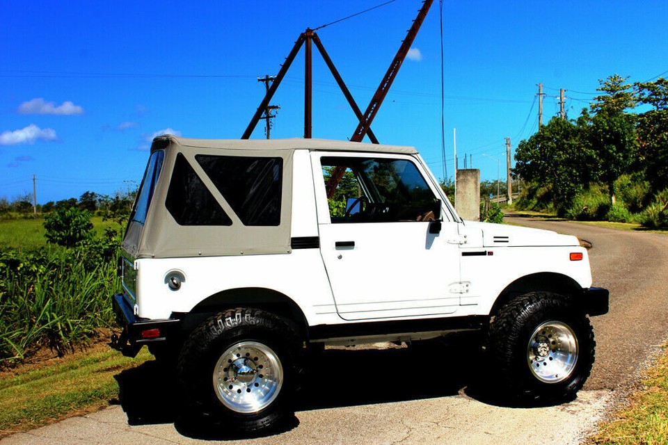1986-1994 Suzuki Samurai Gray Charcoal Soft Top with Fixed Side Tinted ...
