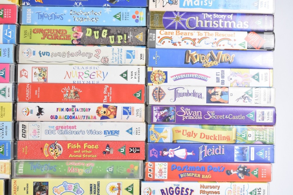 Children's VHS Bundle Postman Pat Barney Tweenies Tots TV & More | eBay