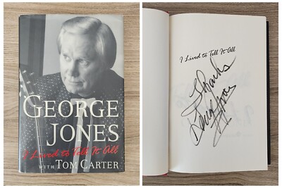 George Jones Signed I Lived To Tell It All Hardcover Book Musician ...