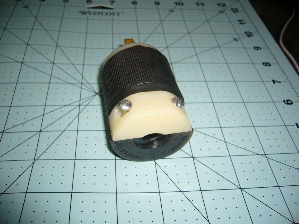 HUBBLE 231A Twist Lock Plug Connector 20 AMP 125 VOLT 3 wire, NEW | eBay