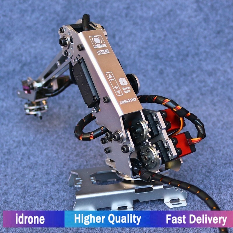6DOF Robot Arm Kit Metal Unassembled Robotic Arm with 25KG Digital ...