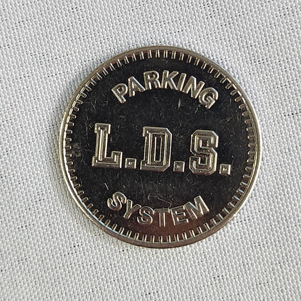 L.D.S. Parking System Token Mormon LDS Temple Coin ZCMI Car Park Lot ...