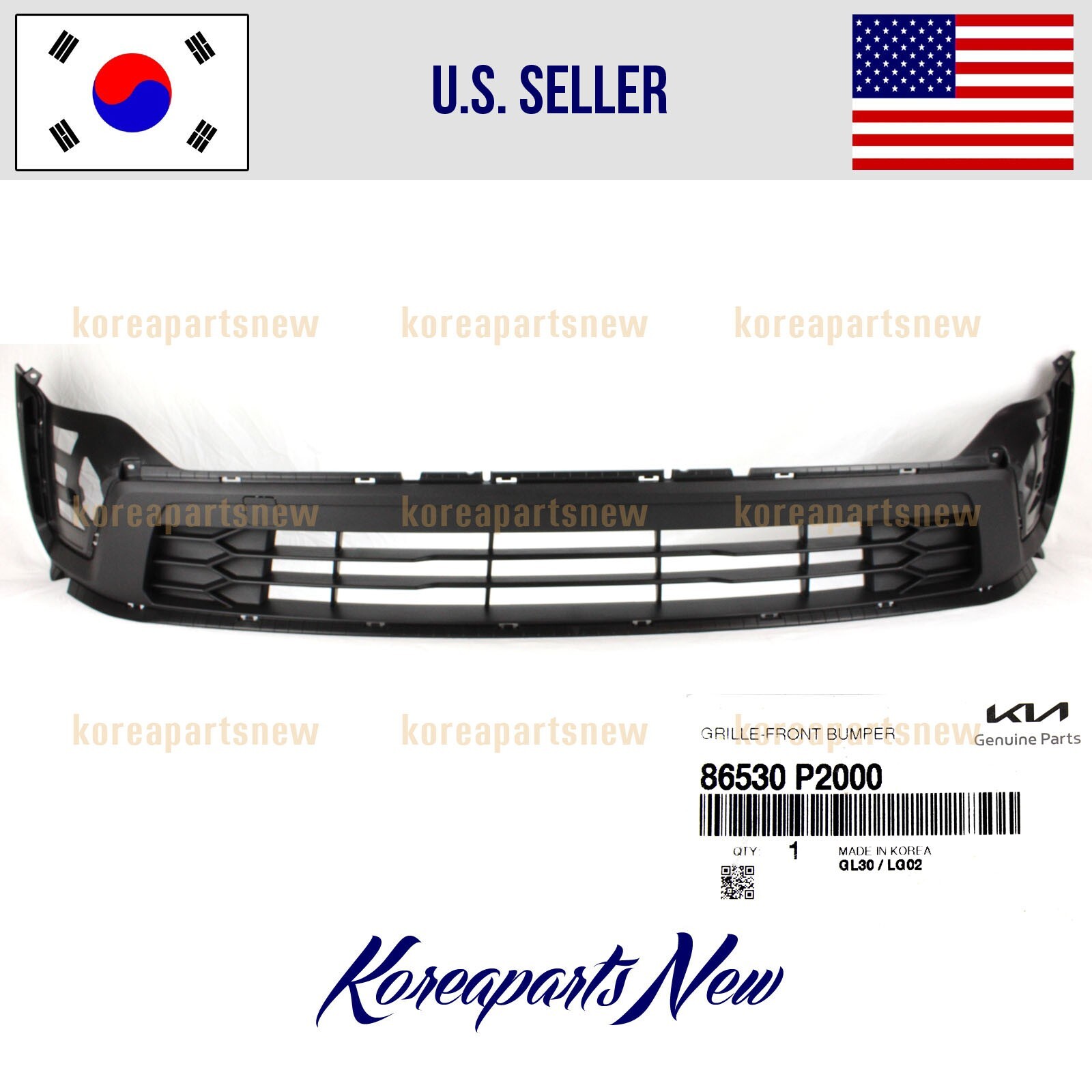 Front LOWER Bumper Grille 86530P2000 TEXTURED ⭐OEM⭐ Kia Sorento LX S ...