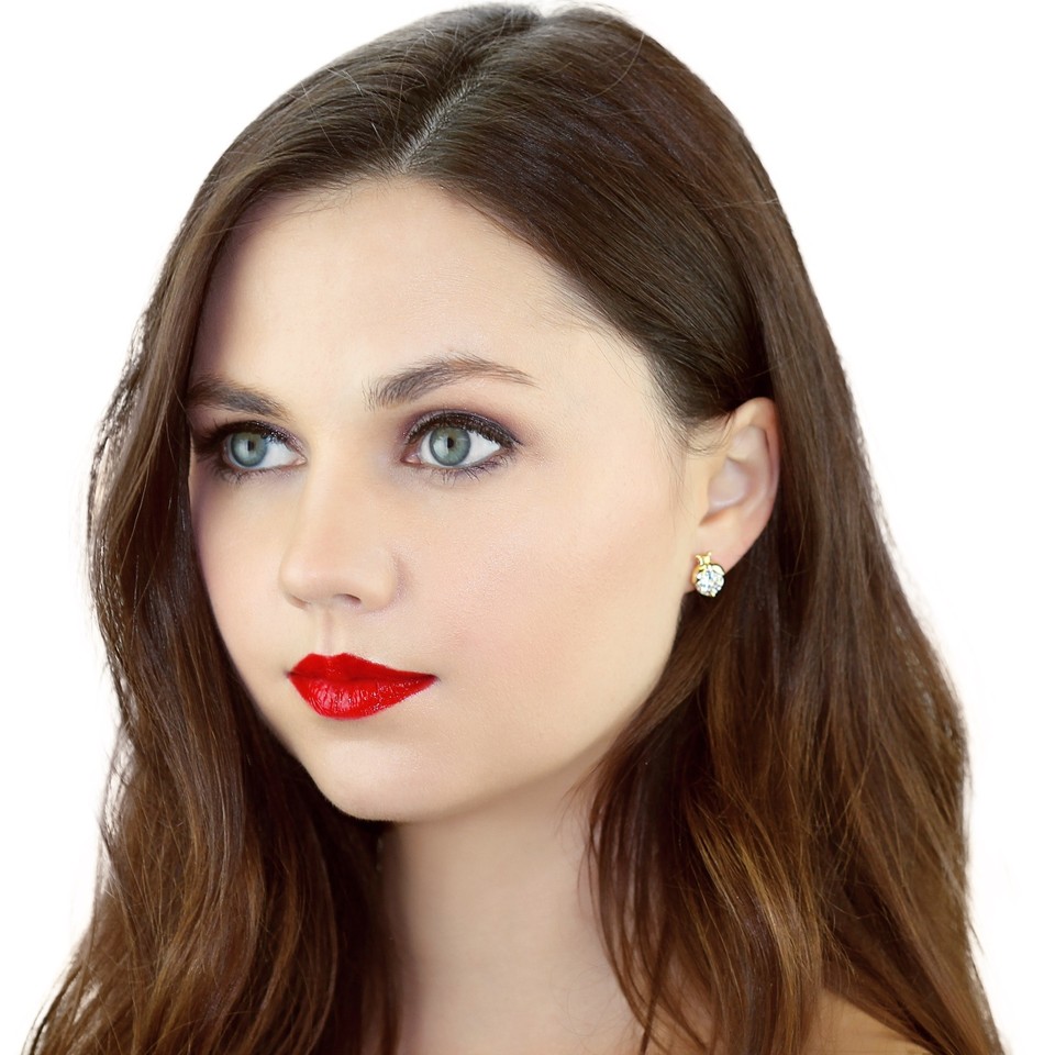 Kristin Perry 18k Gold Plated Ladybug Stud Bug Earrings | eBay