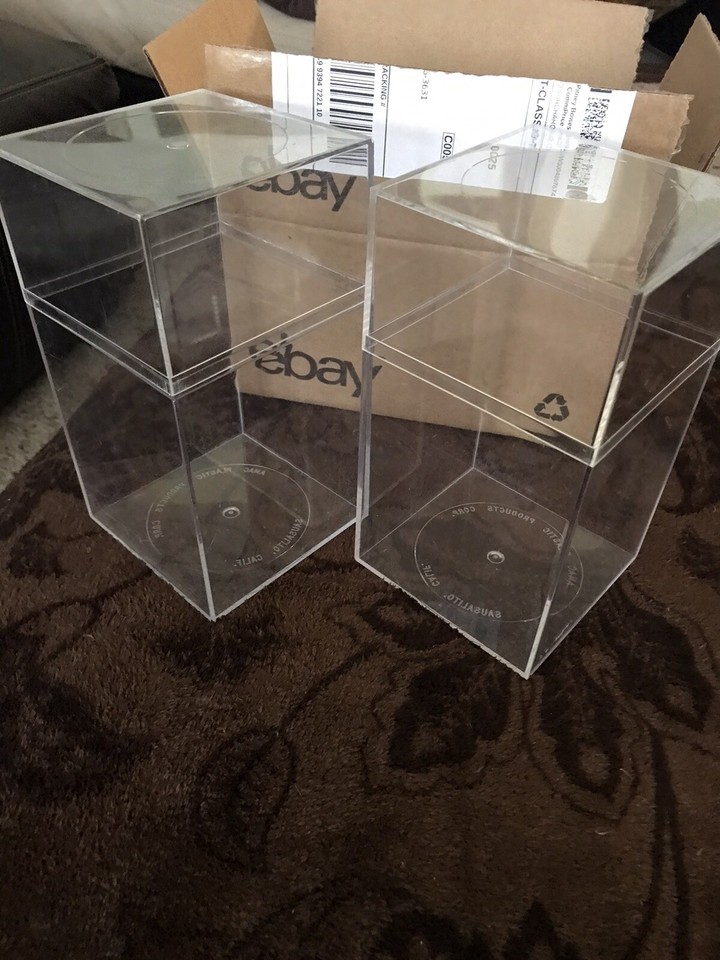 18 ct.Acrylic Plastic Storage Display Case Holder Beanie Baby Dolls Etc ...