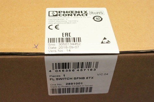 PHOENIX CONTACT 2891001 FL SWITCH SFNB 5TX Industrial Ethernet Switch ...
