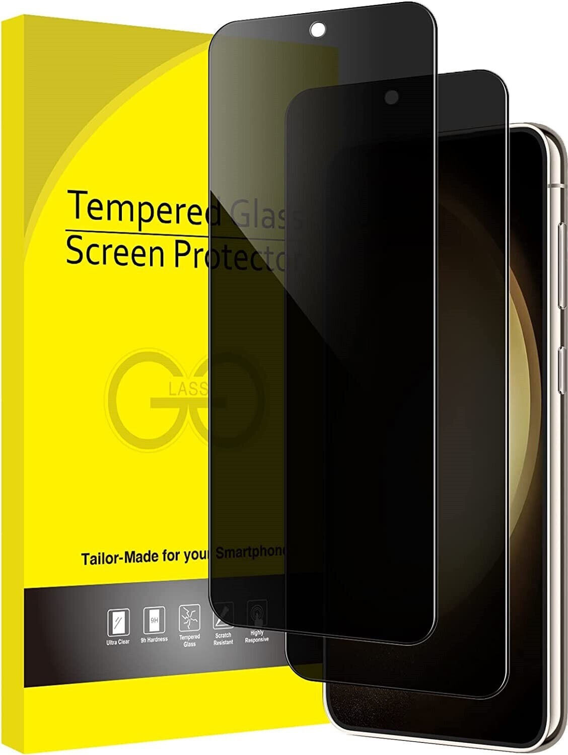 Privacy Anti-Spy Glass Screen Protector For Samsung Galaxy S25 FE S24 ...