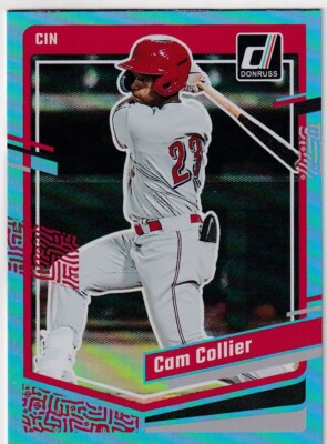 2023 DONRUSS BLUE SP RC CAM COLLIER CINCINNATI REDS ROOKIE PARALLELS GE ...
