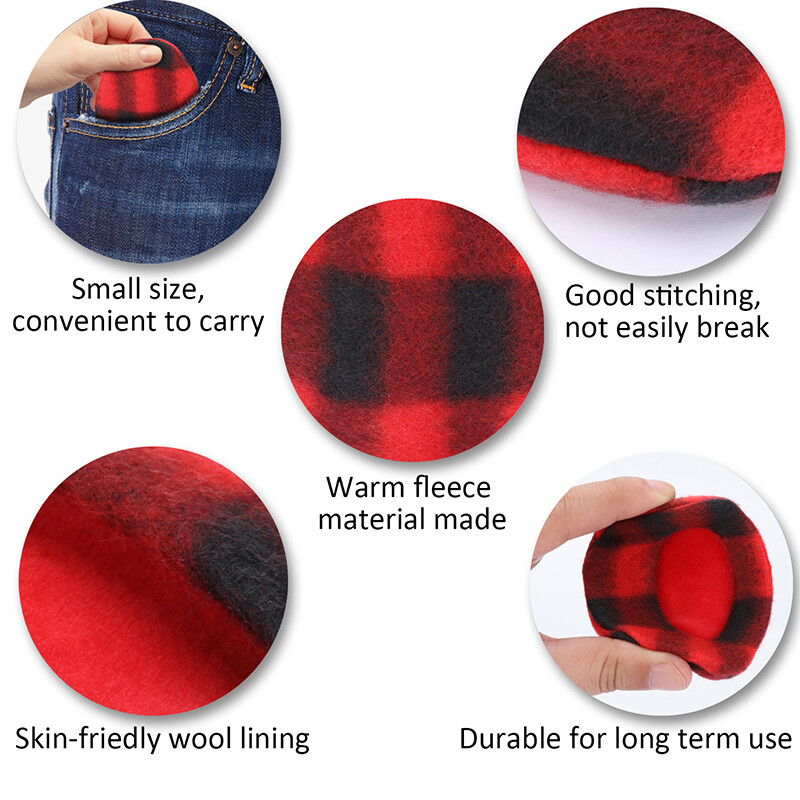 4 Pairs Ear Mitts Bandless Ear Muffs For Men & Women, Soft Fleece Ear ...