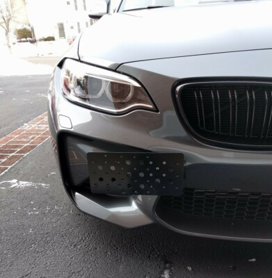 2016-2018 BMW M2 Front Bumper Tow Hook License Plate Mount Bracket ...