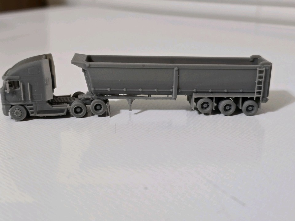 N Scale Mac Half Round Dump Trailer Undecorated Kit 3d Printed | eBay