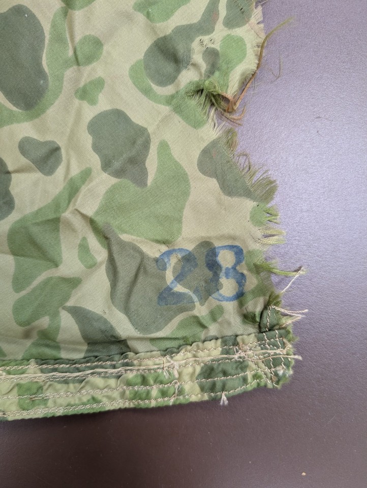 World War 2 WWII Camouflage Camo Parachute Section Dated 1943 Stamped ...