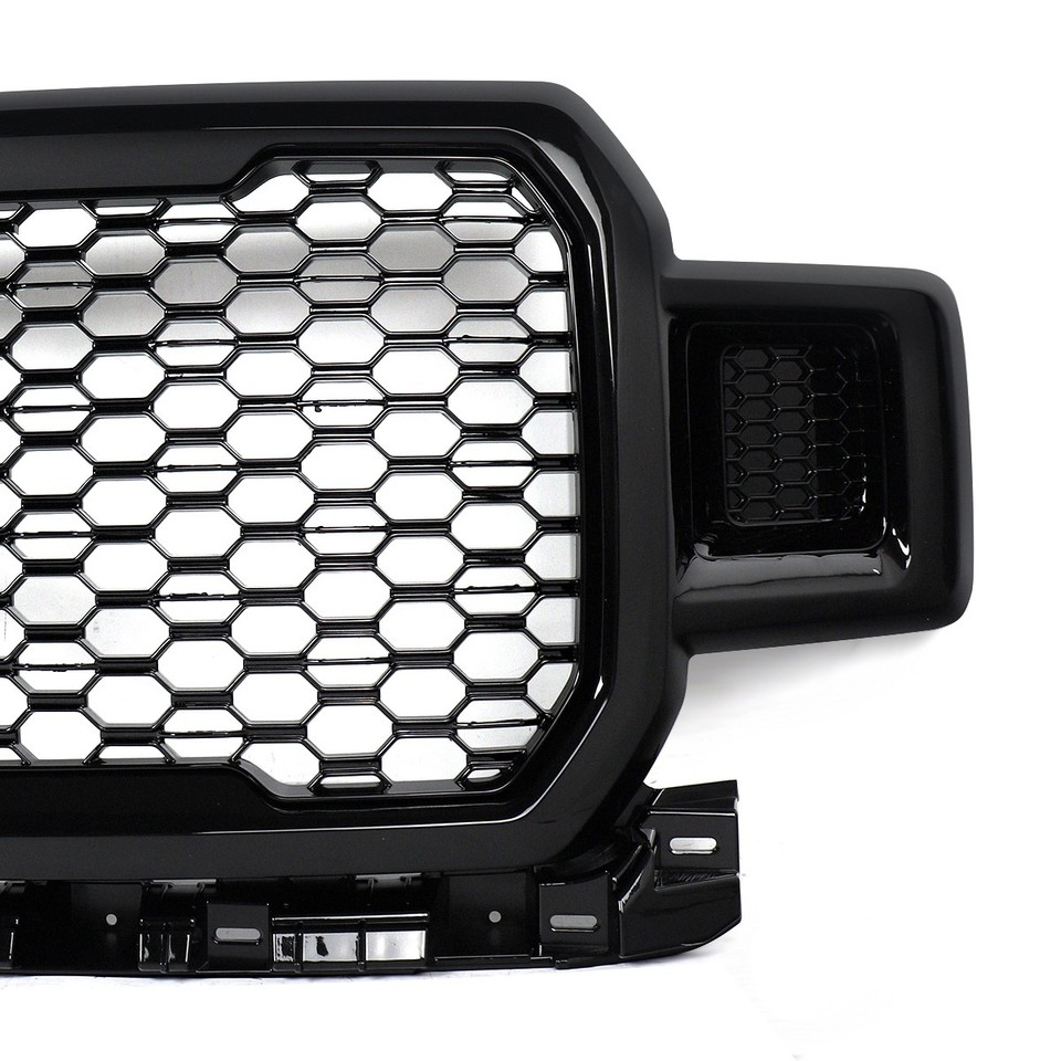 NEW Agate Black Front Radiator Grille Assembly Fit For 2018-2020 Ford F ...