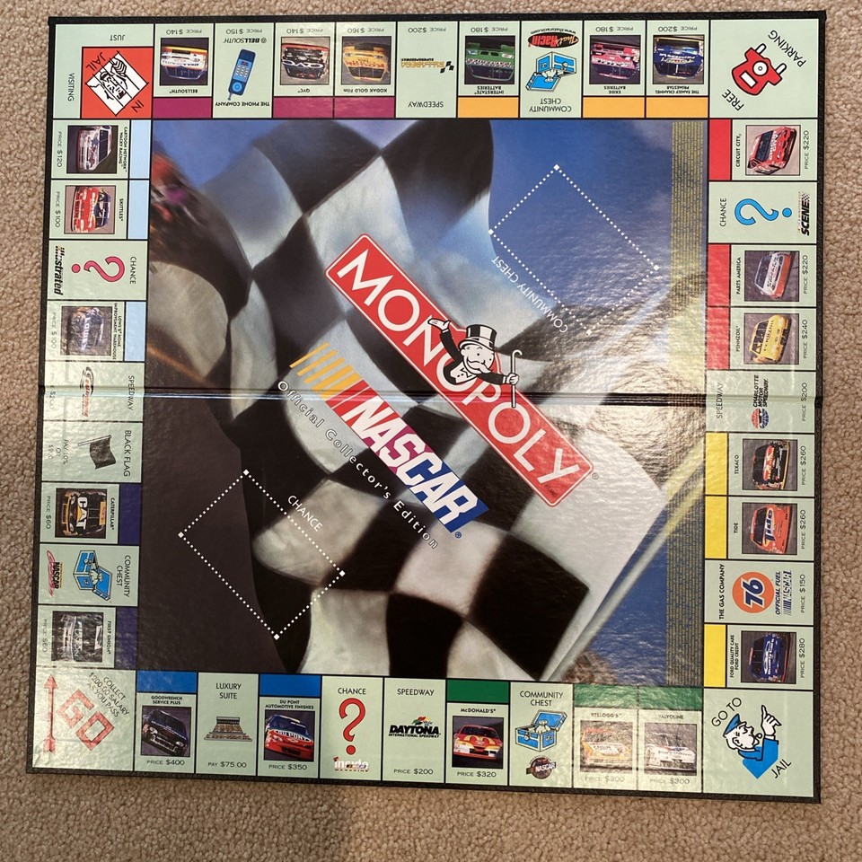 NASCAR Monopoly Board Game Official Collector's Edition 1997 | eBay