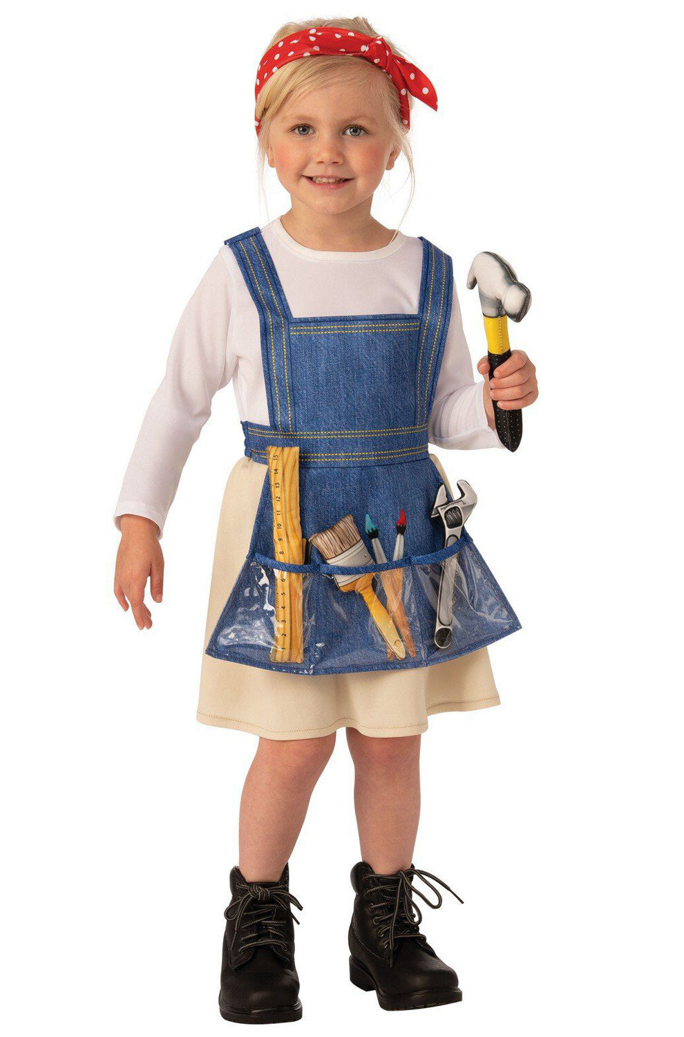 Brand New Ms. Fixit Carpenter Builder Handyman Toddler/Child Costume | eBay