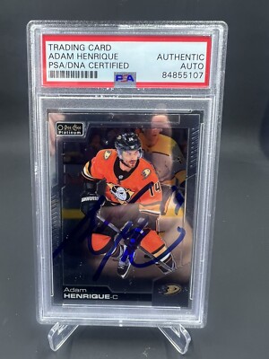 Adam Henrique Signed 2020-21 O-Pee-Chee Platinum IP Auto PSA/DNA ...