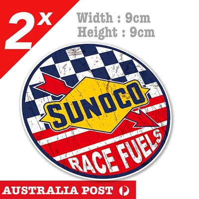 SUNOCO Racing Fuel Sign Damaged, Rusted, Old Laptop , Car Vinyl Sticker ...