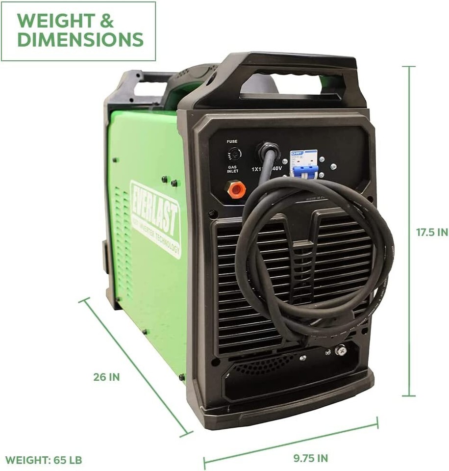 Everlast Cyclone 212i Stick 230amp welder dual voltage 110v/220v spool ...