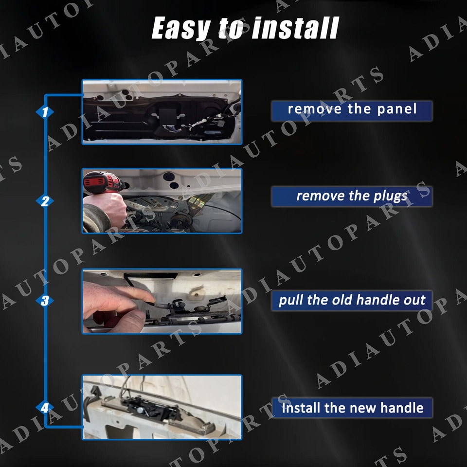 Rear Back Hatch Metal Tailgate Door Handle Fit Toyota 01-07 Sequoia 98 ...