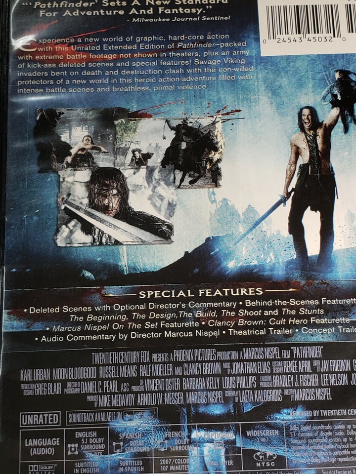 Pathfinder DVD 2007 Widescreen Two Worlds One War The Ultimate Battle ...