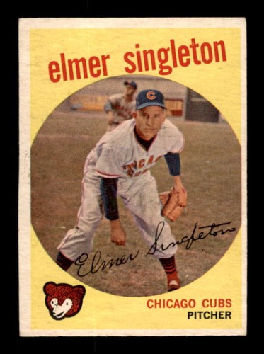 1959 Topps #548 Elmer Singleton VG/VGEX Cubs 247707 | eBay