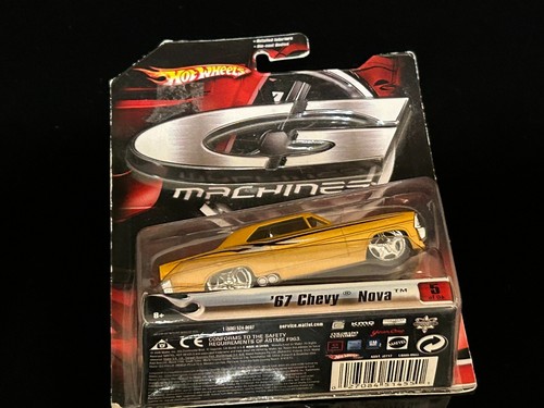 2007 HOT WHEELS G MACHINES '67 CHEVY NOVA GOLD/YELLOW 5 OF 6 NEW IN ...
