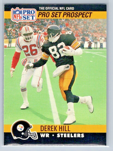 1990 Pro Set Series 2 Football - Derek Hill - Pittsburgh Steelers - RC ...