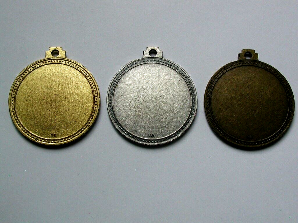 Figure Skating Competition Complete Medal Set - gold silver bronze - TR ...