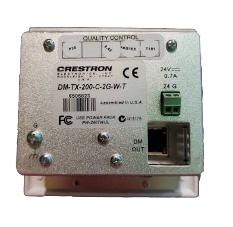Crestron DM-TX-200-C-2G-W-T HDMI Wall Mount Plate Digital Media 8G ...