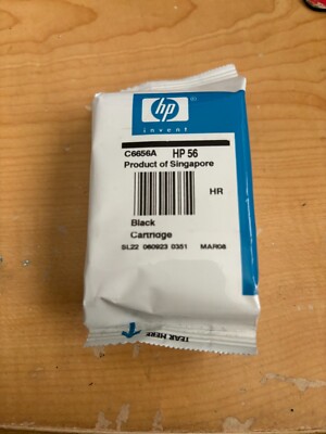 HP 56 (C6656A) Black Ink Cartridge- up to 520 Page Yield | eBay