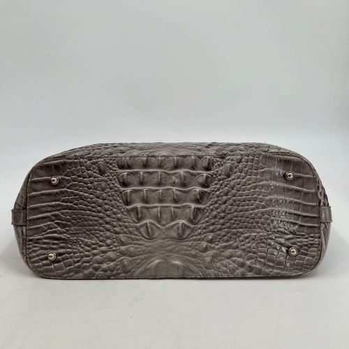 Brahmin Gray Croc Embossed Tote | Medium Size | eBay