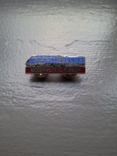 blur modern life is rubbish original vintage 1993 UK tour enamel pin ...