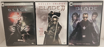 Blade, Blade II, Blade Trinity DVD's - Wesley Snipes All Complete ...
