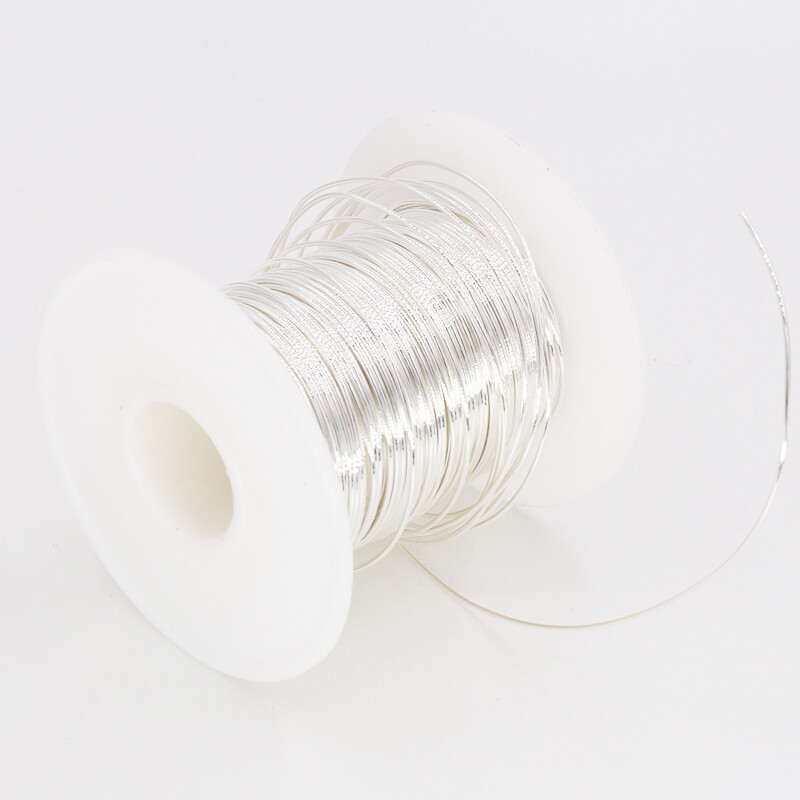 Per Meter 5N Solid Pure Silver Core Audio Cable Wire for DIY HiFi Phono ...