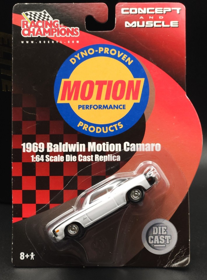 Racing Champions 69 1969 Chevy Camaro Baldwin Motion Concept And Muscle Car Wht | eBay