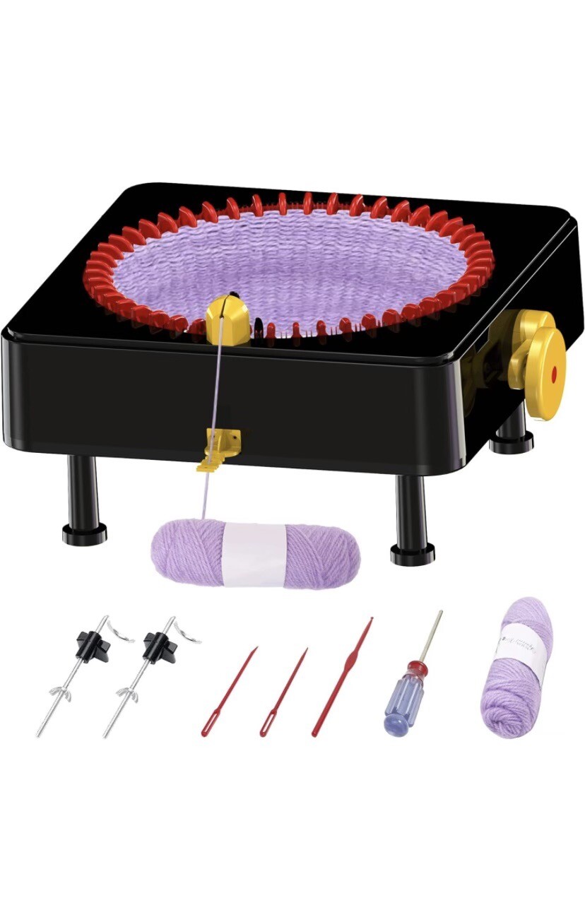 Knitting Machine, 48 Needles Knitting Loom Machine, Hand Crank Knitting ...