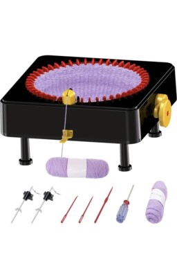 Knitting Machine, 48 Needles Knitting Loom Machine, Hand Crank Knitting ...