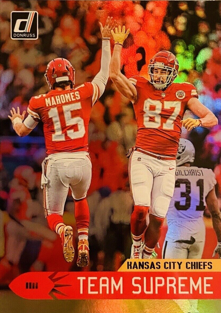 2019 Panini Donruss - Team Supreme #TS-9 Patrick Mahomes II, Travis ...