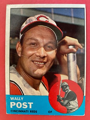 1963 Topps WALLY POST #462 Cincinnati Reds - SEMI HIGH NUMBER CARD | eBay